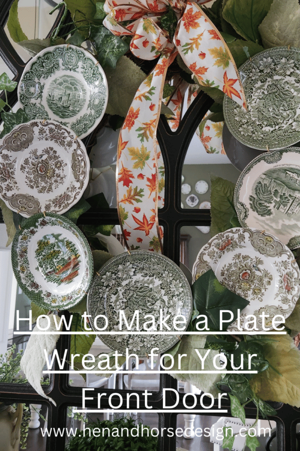 How to Make a Plate Wreath for Your Front Door!