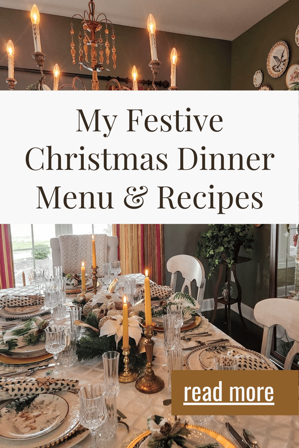 My Festive Christmas Dinner Menu & Recipes - Hen and Horse Design