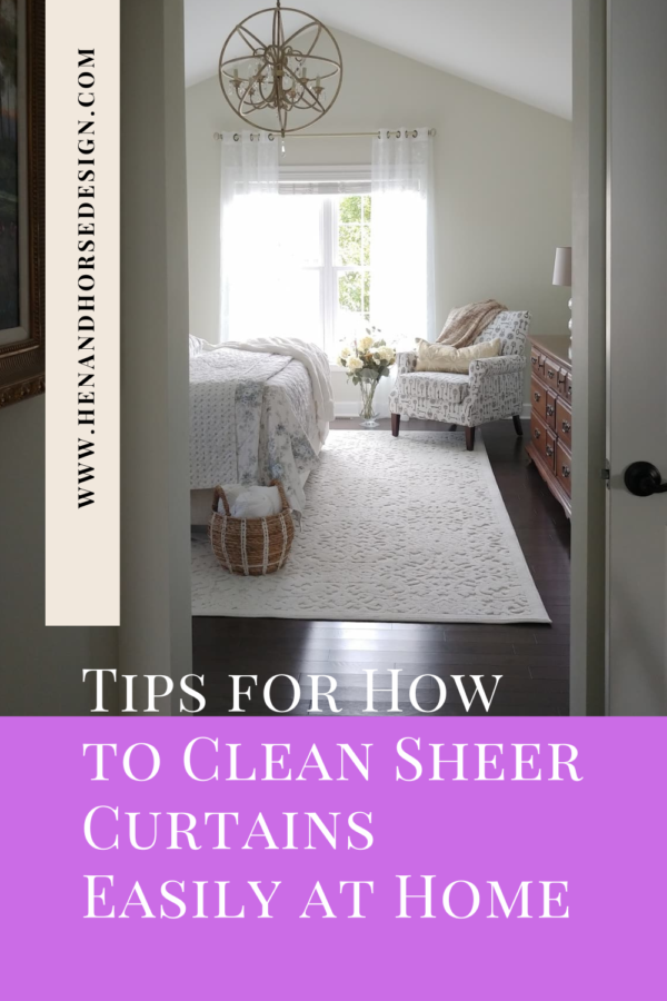 19 Tips for How to Clean Sheer Curtains Easily at Home - Hen and Horse ...