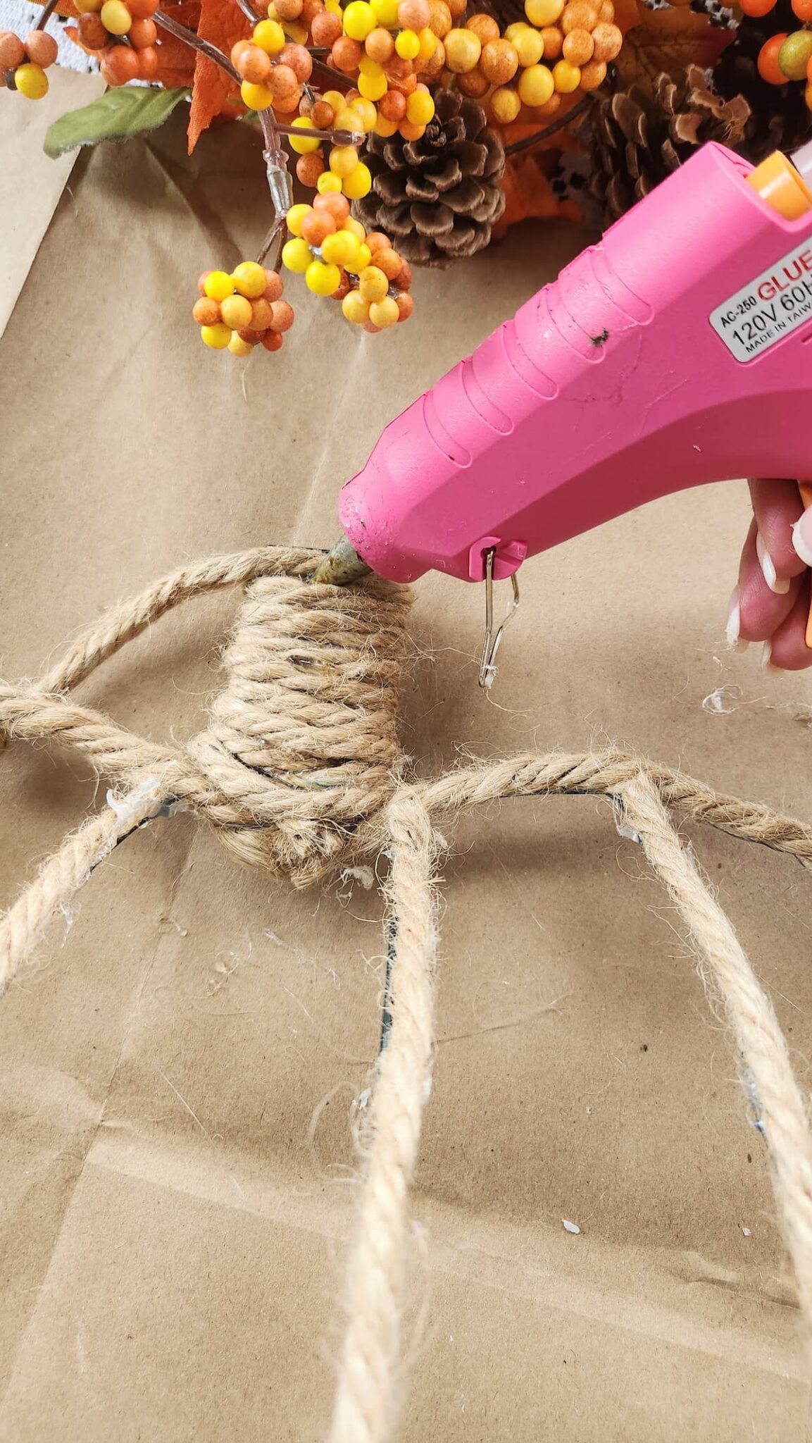 Easy Dollar Tree DIY Wire Pumpkin Wreath Tutorial