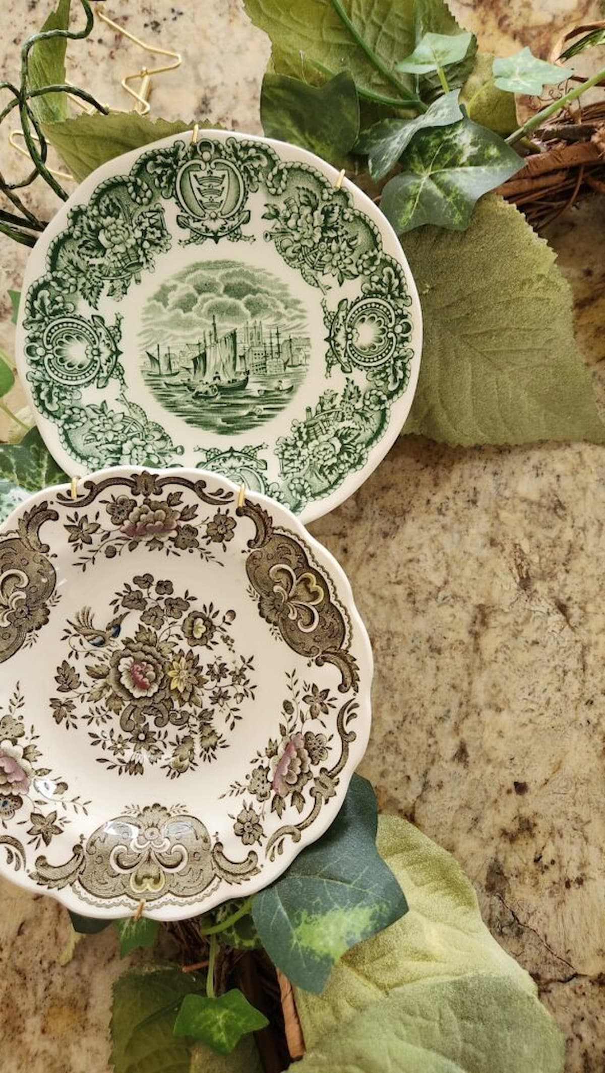 How to Make a Plate Wreath for Your Front Door - Hen and Horse Design